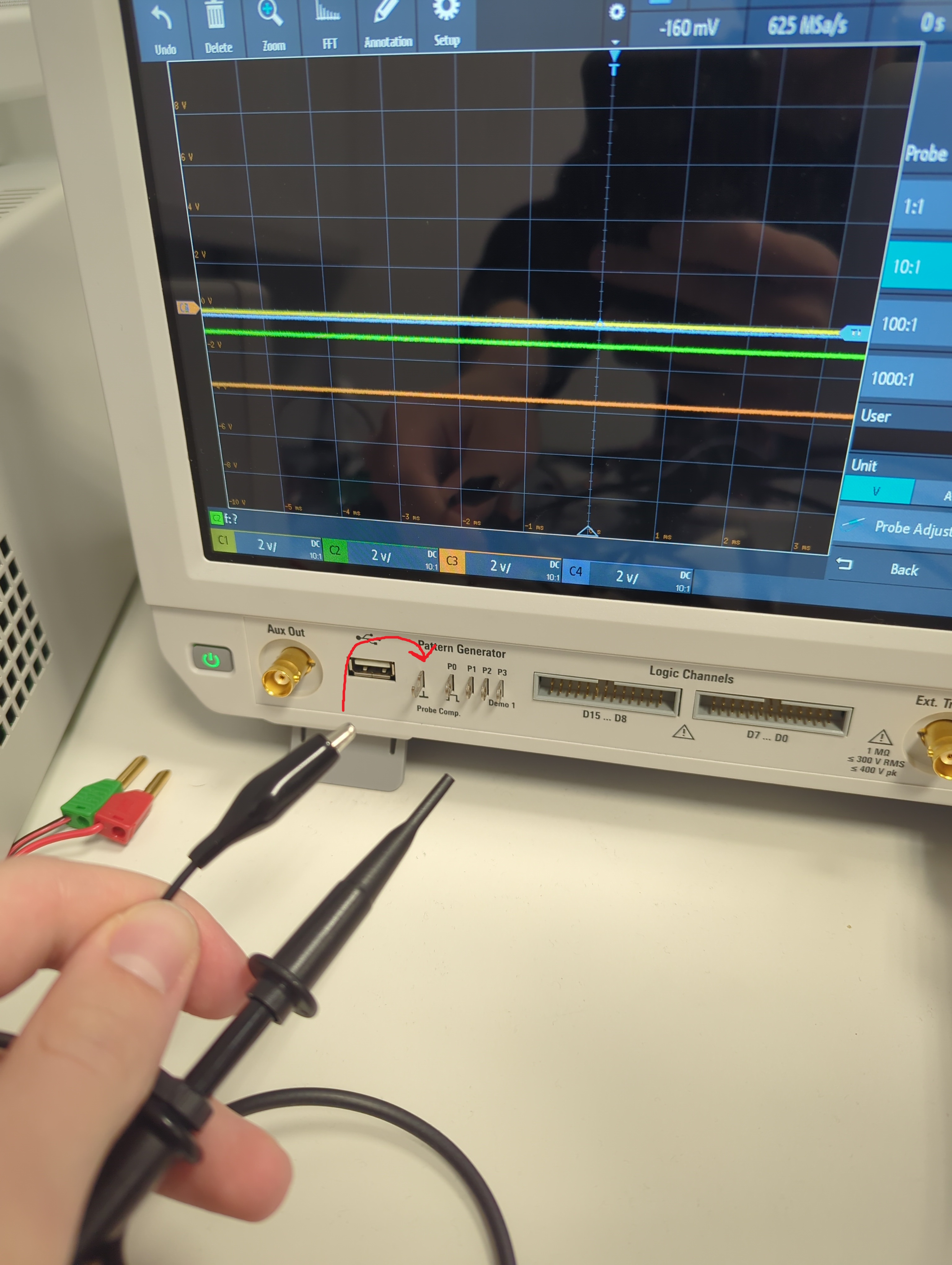 How to correct voltage readings when oscilloscope goes crazy - Embedded Guerrilla